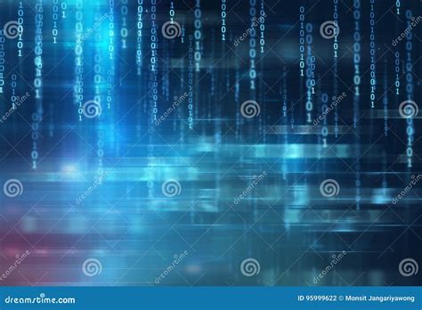 Digital Code Number Abstract Technology Background Stock Illustration Illustration Of Concept