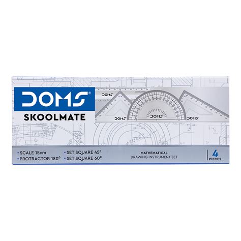 Doms Skoolmate Mathematical Drawing Instrument Set Stationery Store