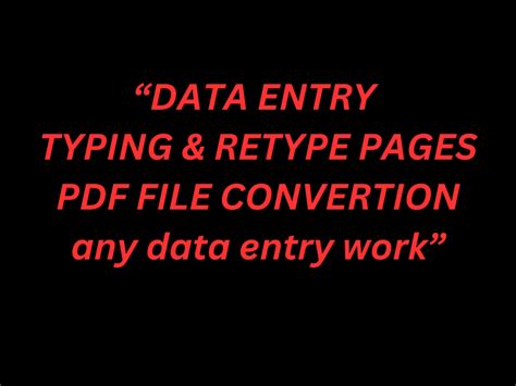 a professional data entry excel data expert pdf conversion typing