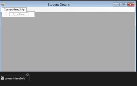 Real Time Use Of Context Menu Strip In Windows Form Application