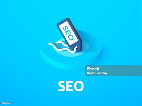 Seo검색 엔진 최적화 아이소메트릭 아이콘 색상 배경에 고립 0명에 대한 스톡 벡터 아트 및 기타 이미지 0명 3차원 형태 개발 Istock