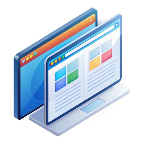 Isometric Browser 3d Vector Design Premium Ai Generated Image