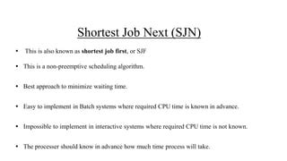 Scheduling Algorithms Pptx