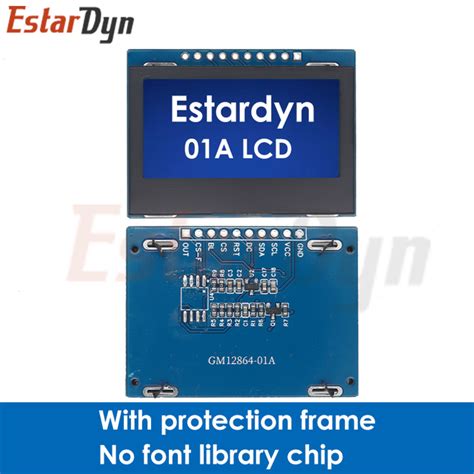 12864 Spi Lcd Module 128x64 Spi St7567a Cog Graphic Display Screen Board Lcm Panel 128x64 Dot