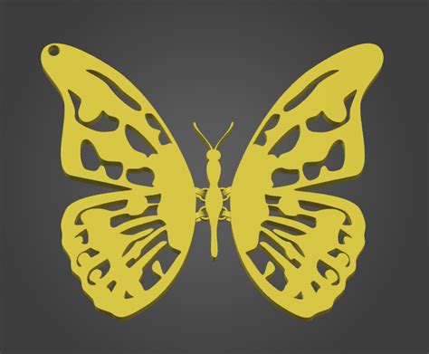 🦋 Flex Butterfly Keychain・ Stl File For 3d Printing・cults