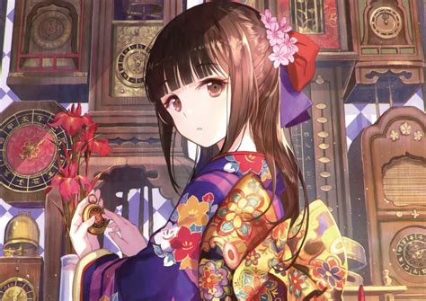 Anime Kimono Wallpapers Wallpaper Cave
