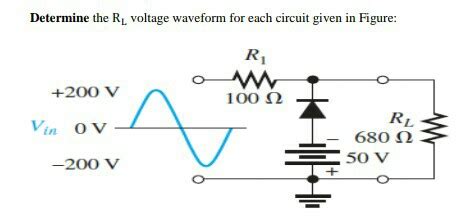 Determine The RL Voltage Waveform For Each Circuit Given In Figure