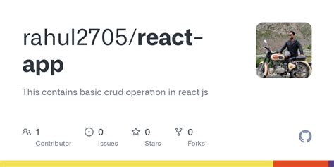 Github Rahul2705react App This Contains Basic Crud Operation In
