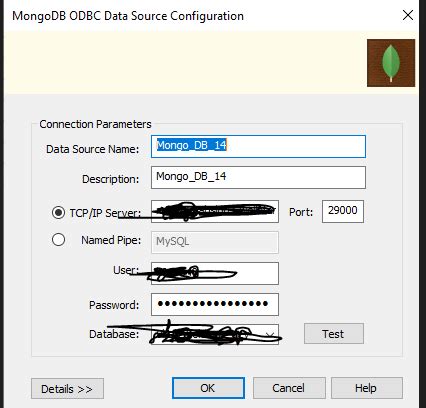 MongoDB ODBC 1 4 2 Unicode Driver Doesn T Respond On Local Machine Drivers MongoDB Developer
