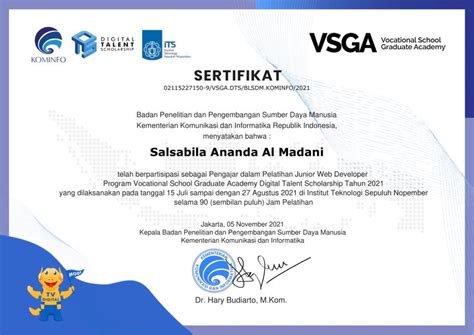 salsabila ananda a on linkedin training webdeveloper it