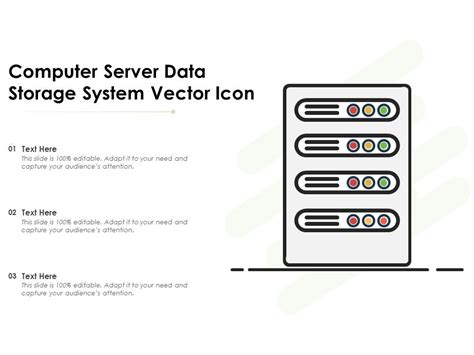 Computer Server Data Storage System Vector Icon Ppt PowerPoint Presentation File Slides PDF