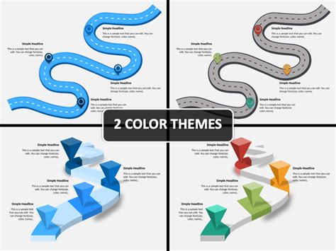 Curved Path PowerPoint And Google Slides Template PPT Slides