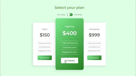How To Create Pricing Card In Html And Css Responsive Pricing Card Youtube