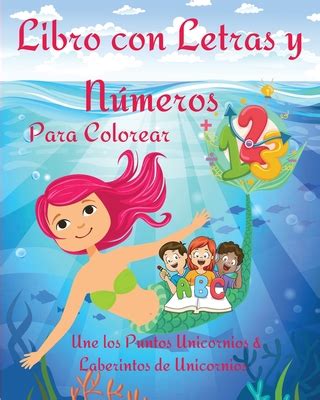 Libro Con Letras Y Nmeros Para Colorear Un Libro De Trabajo Educativo