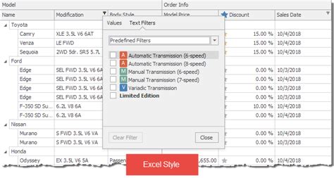 Pop Up Filter Menus Winforms Controls Devexpress Documentation