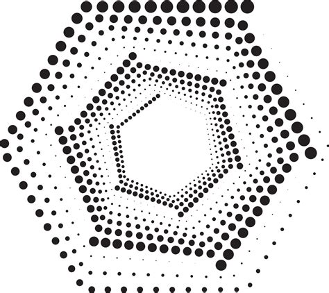 Dotted Circles Pattern Abstract Half Tone Graphic Circular Textured Round Spiral Frame Swirl