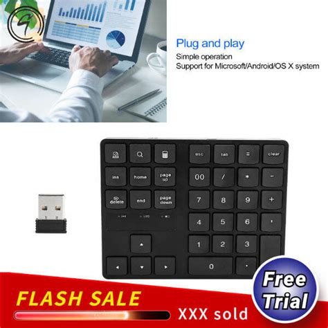 Mini Numeric Keypad Number Pad Keys G Wireless Ultra Slim Digital Keyboard For PC Desktop