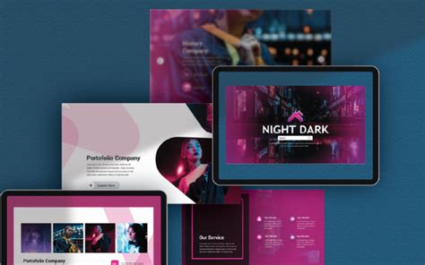 Night Dark Powerpoint Template 371082 Templatemonster