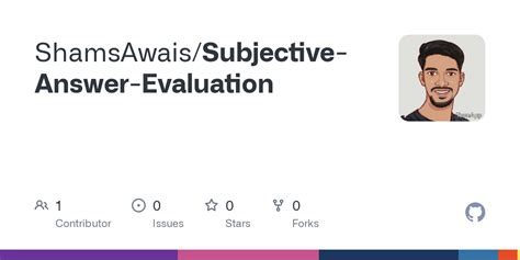 Github Shamsawais Subjective Answer Evaluation