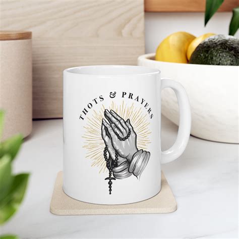 Thots And Prayers Coffee Mug Meme Cuisine