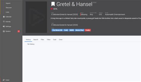 Issues When Adding New Movie Aphrodite · Issue 4114 · Radarrradarr