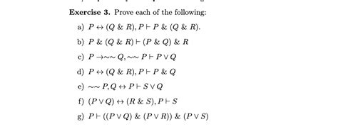Exercise 3 Prove Each Of The Following A Chegg Com