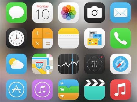 IOS 7 Icons By Matthew Skiles Dribbble