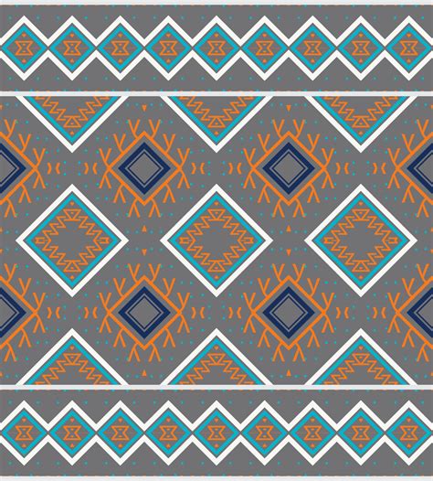 Geometric Ethnic Pattern Design Traditional Patterned Vector It Is A