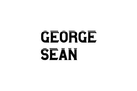 George Sean Font Free Font Download