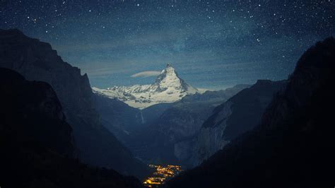马特宏峰 劳特布龙南谷 星星之谷3840x2160壁纸 千叶网