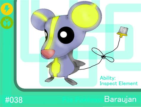 Pikachu Clone Based Off A Computer Mouse R Fakemon