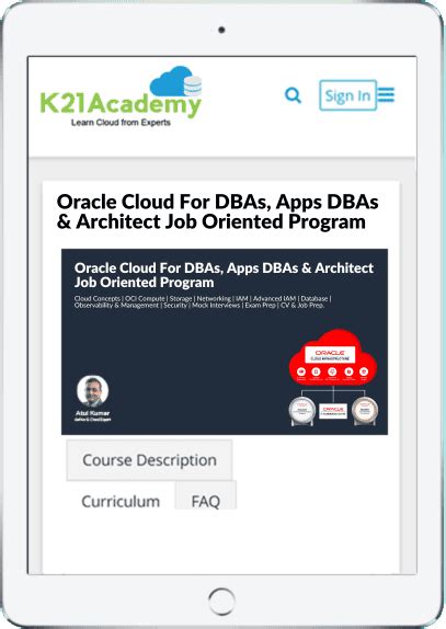 oracle cloud for dbas apps dbas and architect job oriented program