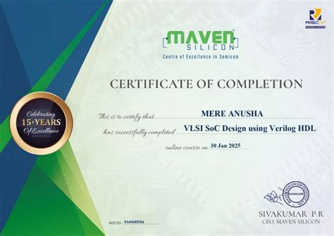 mere anusha on linkedin vlsi socdesign asic fpga veriloghdl