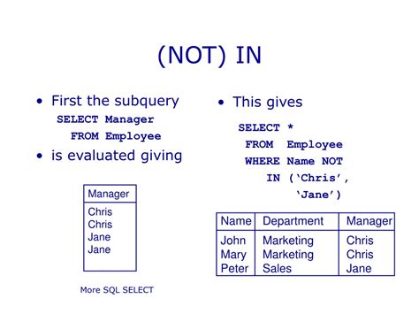 Ppt More Sql Select Powerpoint Presentation Free Download Id9288302