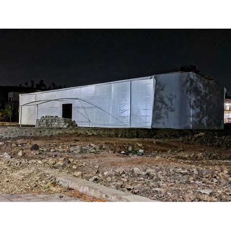 Landscape Tensile Membrane Structure Tensile Fabric Waterproof White Standard Style