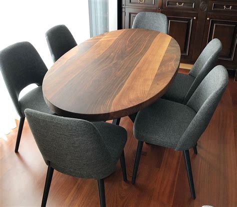 Oval Dining Table Walnut