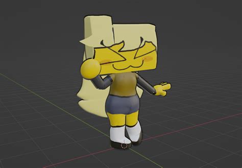 Fnf Meri 3d Model Download Blender By Coolbeanslollol On Deviantart
