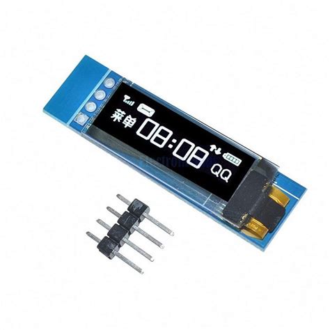 Jual Lcd Oled 091 Inch White Blue 128x32 12832 I2c Display Module Aifrobotic Shopee Indonesia