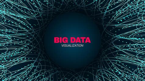 Premium Vector Abstract Technology Big Data Stream Visualization