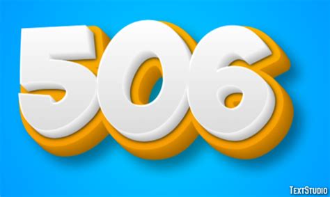 506 Text Effect And Logo Design Number