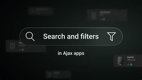 New Features Search And Filter Ajax Systems Support