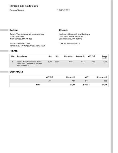 invoice object detection dataset by dataset