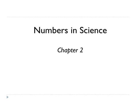 PPT Numbers In Science Chapter PowerPoint Presentation Free Download ID