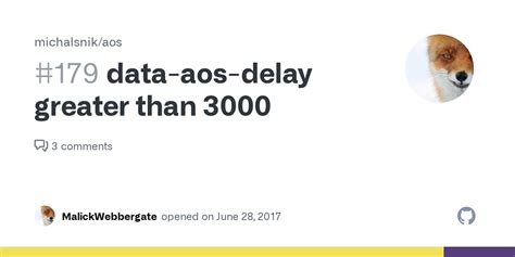 Data Aos Delay Greater Than 3000 · Issue 179 · Michalsnikaos · Github