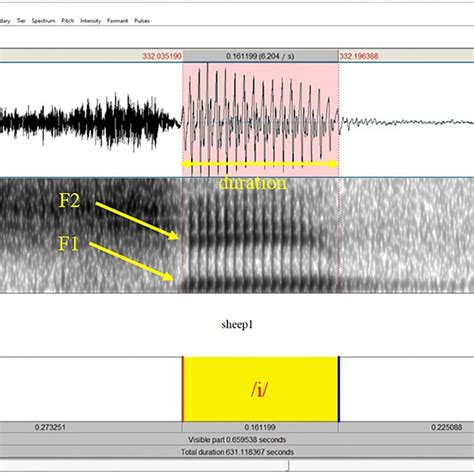Example Of A Spectrogram Showing The Spectral And The Temporal