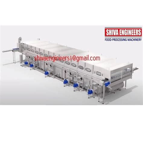 Stainless Steel Horizontal Continuous Spraying Type Sterilizing And Cooling Tunnel Depend