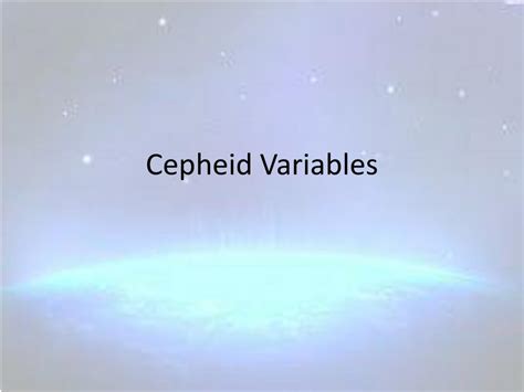 PPT Cepheid Variables PowerPoint Presentation Free Download ID