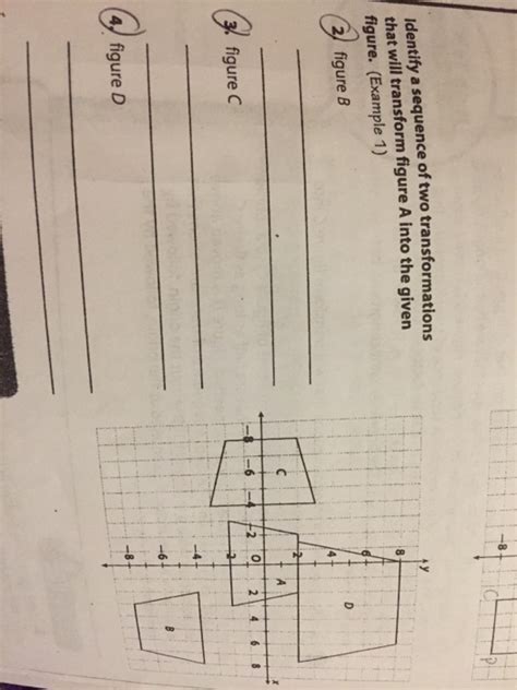 Solved Identify A Sequence Of Two Transformations That Will