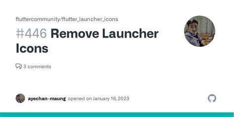 remove launcher icons · issue 446 · fluttercommunity flutter launcher