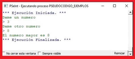 Algoritmo Que Determine El Mayor De 2 Numeros En Pseint